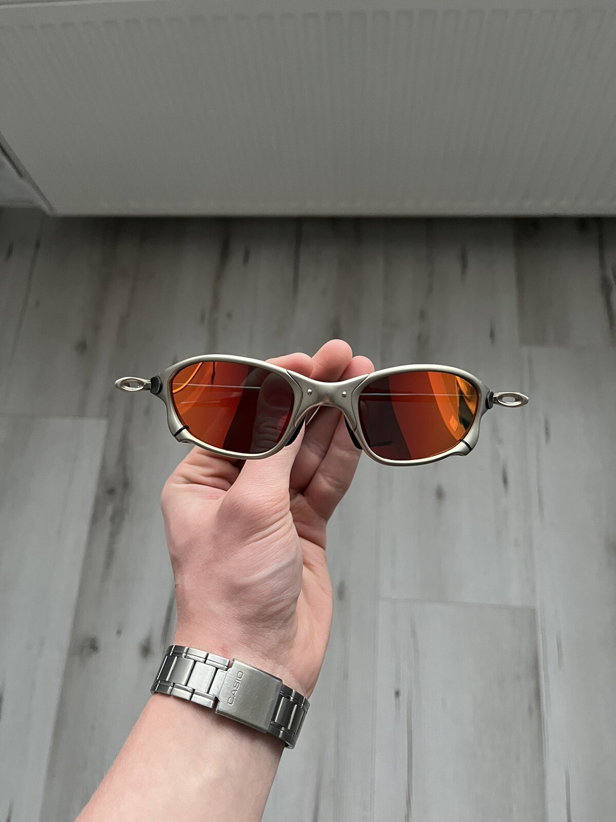 Vintage Red Ruby Lenses Oakley Juliet XMetal Frames Gorpcore Outdoor Y2K Glasess | eBay