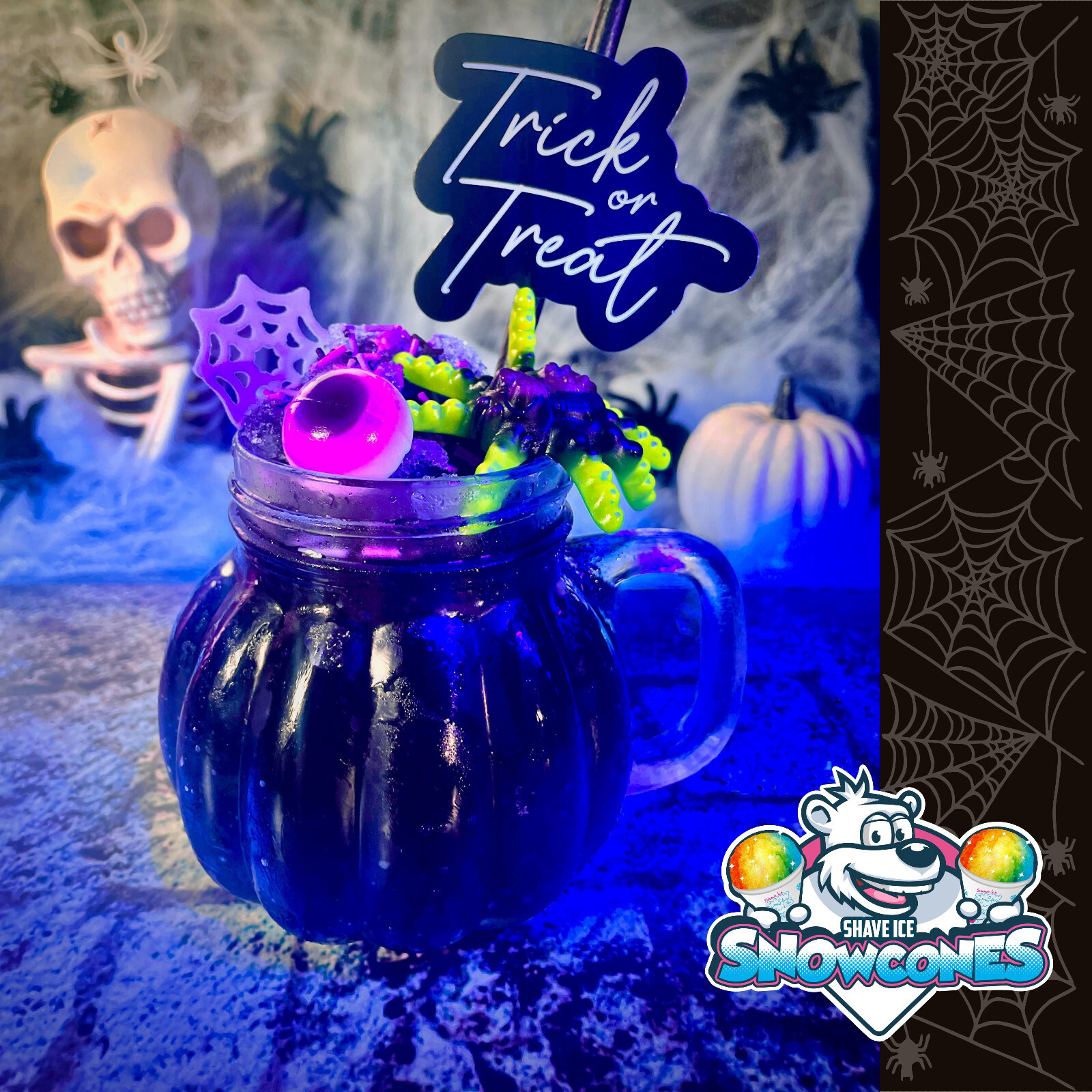 HALLOWEEN PARTY PACK Snow Cones SLUSH PUPPY SLUSHIE 12 x 250ml Syrups ...