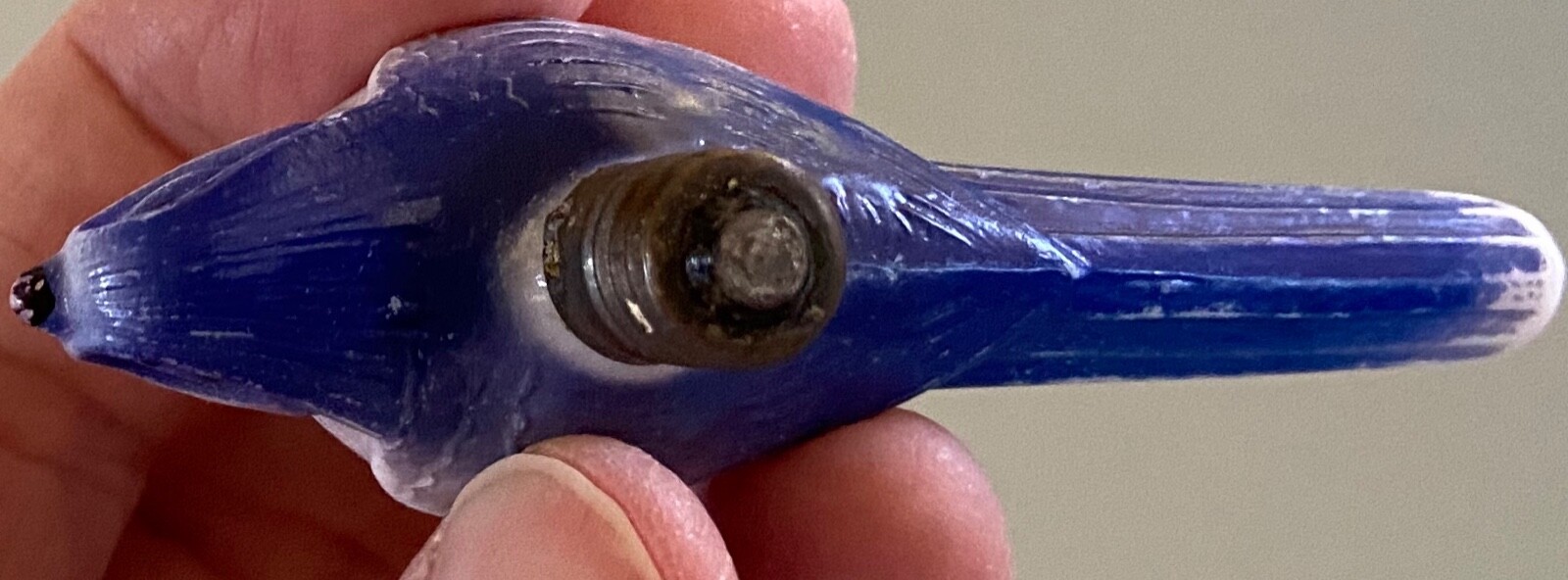 Antique figural string lights Santa + blue bird PERMA-LITE milk glass ...