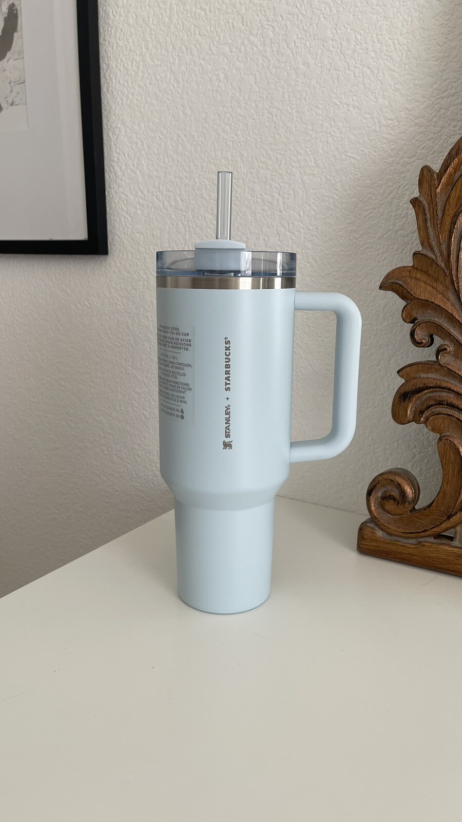 Starbucks Stanley Baby Blue Spring 40 Oz Tumbler (BRAND NEW RELEASED 4/ ...