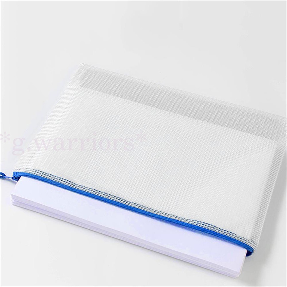 A3 A4 A5 Plastic Zip File Bags Storage Document Folder Protective ...