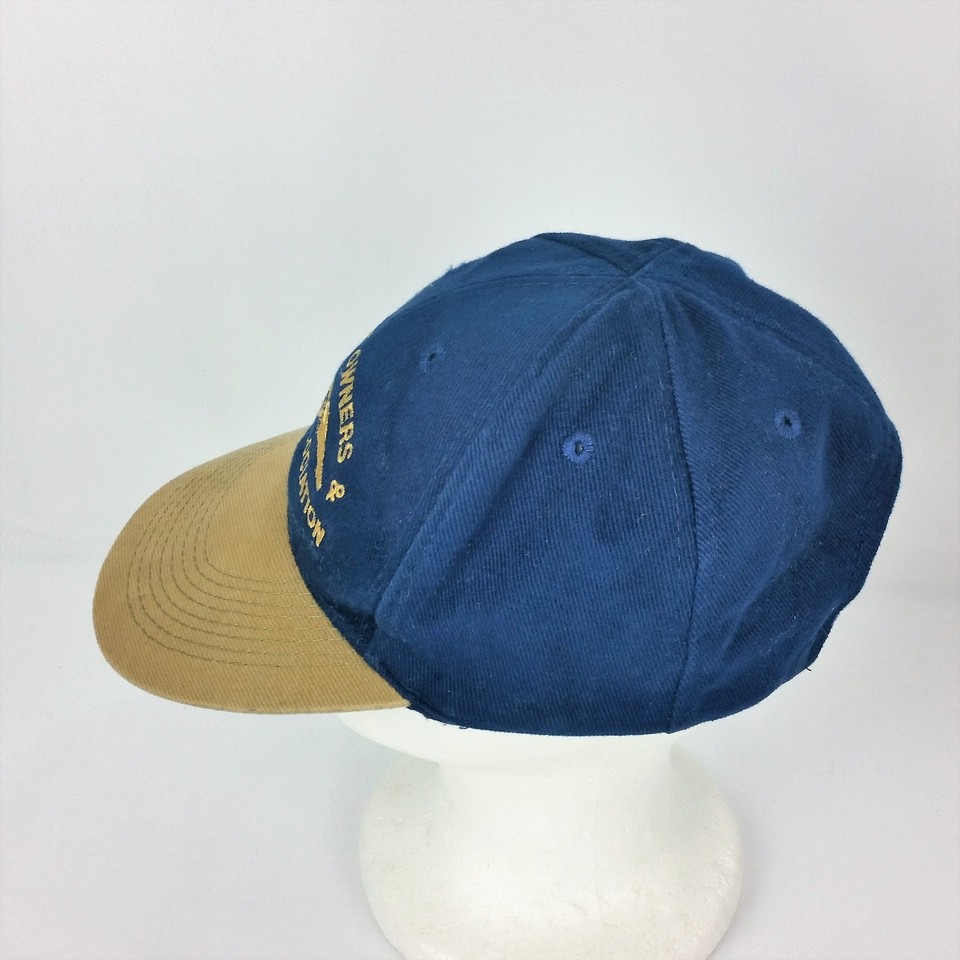AOPA Aircraft Owners Pilots Association Blue Baseball Hat Cap Strapback ...