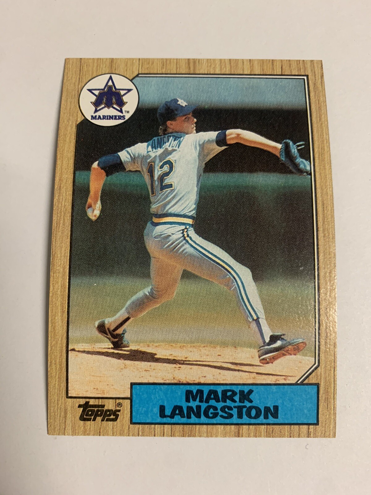 1987 Topps Mark Langston Seattle Mariners | eBay