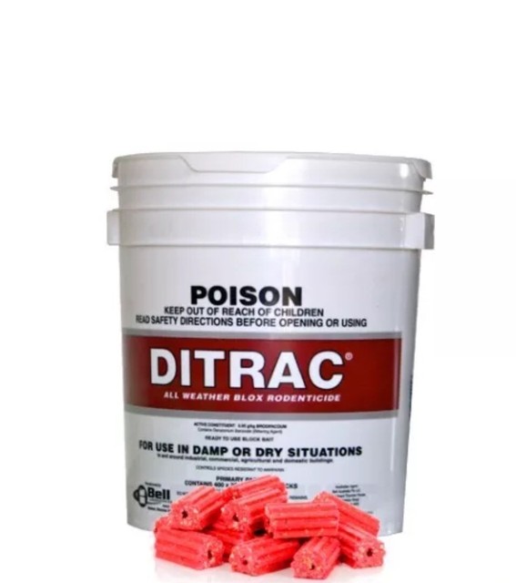 DITRAC BLOX 8kg Rodent Poison Killer BULK Mouse Mice Rat Bait ...