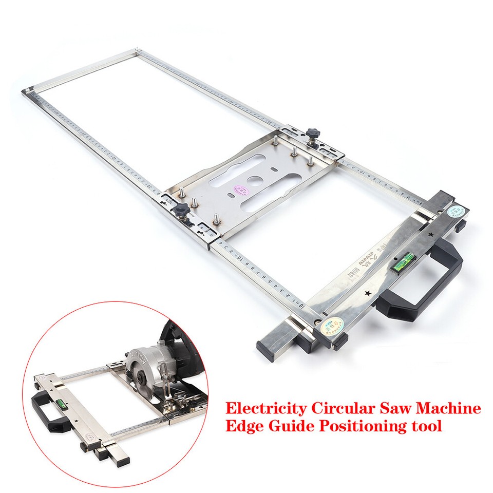 Circular Saw Guide System Woodworking Accurate Rip-Cut Track Rail Edge ...