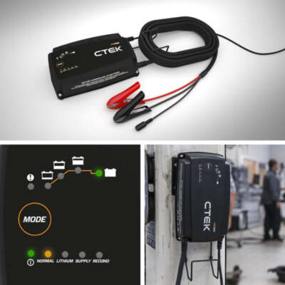 CTEK PRO25SE Battery Charger 50-60 Hz 12V 19.6ft Extended Charging ...
