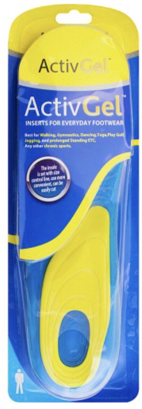 Gel Insoles Shoe Boot Inserts Orthotic Arch Support Pads Massaging Feet ...