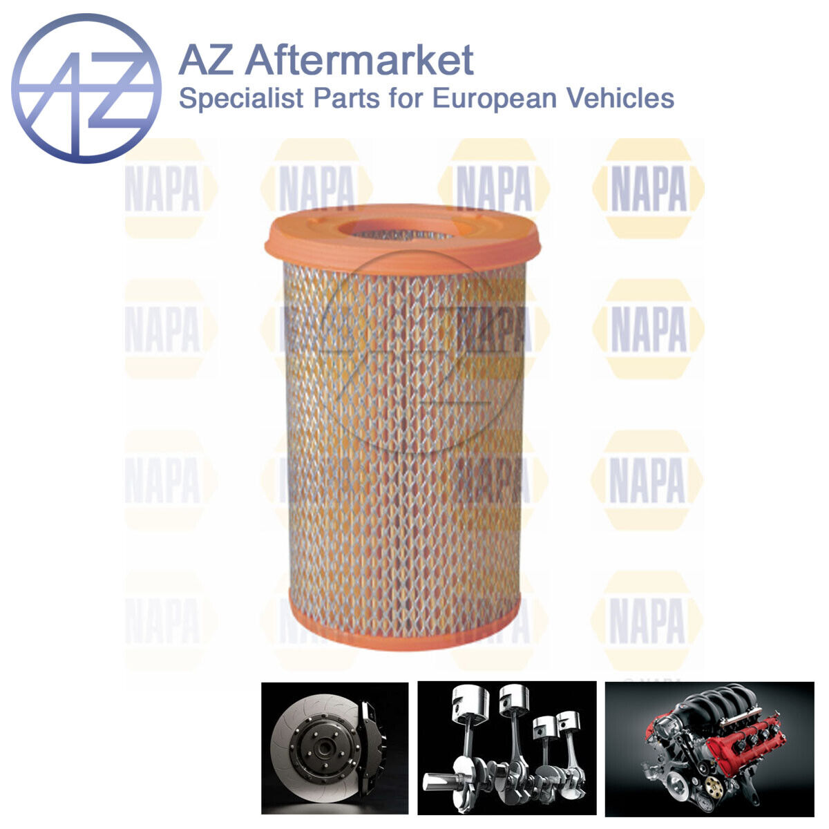 Fits Nissan Pickup 2002- NP300 2008- 2.5 D dCi AZ Air Filter 16546VM00A ...