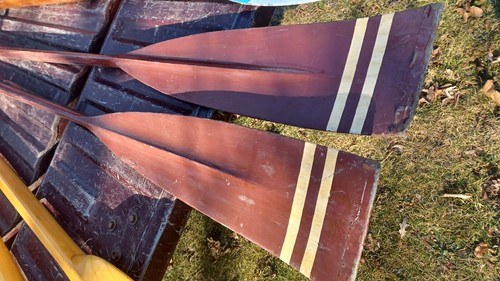 Vintage Pair, George Pocock Wood Sculling Blades/Oars, for Racing ...