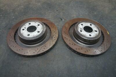 Set 2 Rear Disc Brake Rotor 2124230412 Mercedes E63 AMG W212 2010-16 ...
