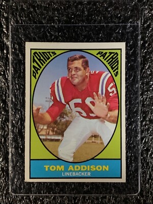1967 Topps Football #5 Tom Addison VG | eBay