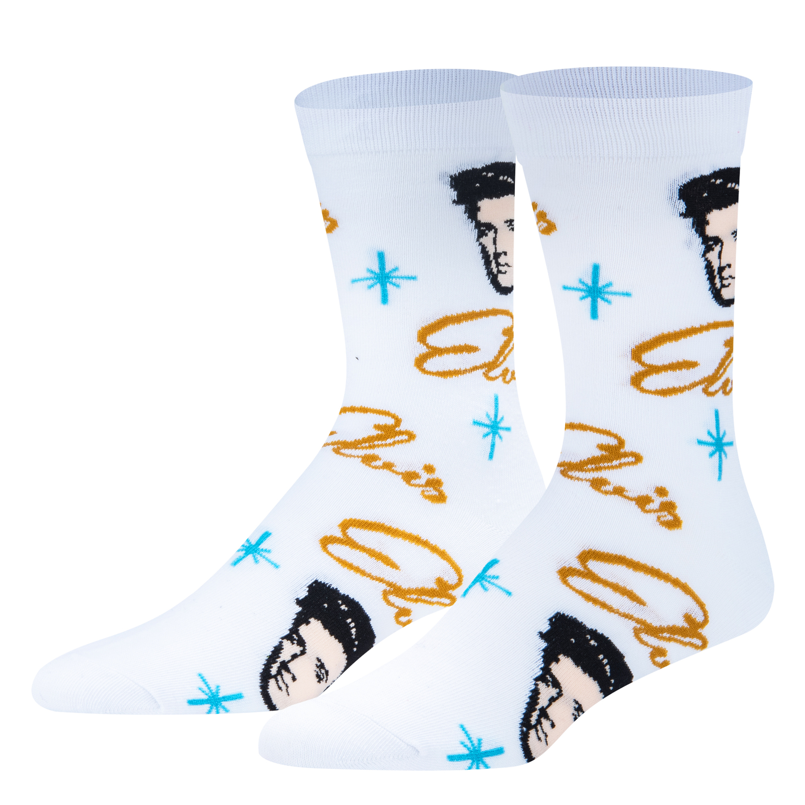 Crazy Socks Retro Elvis Funny Novelty Socks Adult Large | eBay