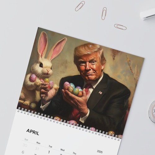 Trump Calendar 2025 Donald Trump Gifts Monthly Wall Calender 12 Month ...