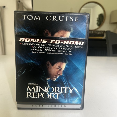 Minority Report (DVD, 2002, 2-Disc Set, Full Screen) with bonus cd-rom ...