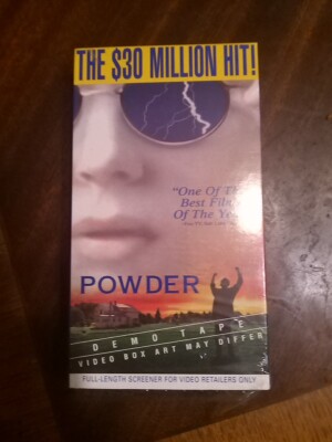 Powder Screener Vhs Sean Patrick Flanery Jeff Goldblum Demo Tape Movie ...