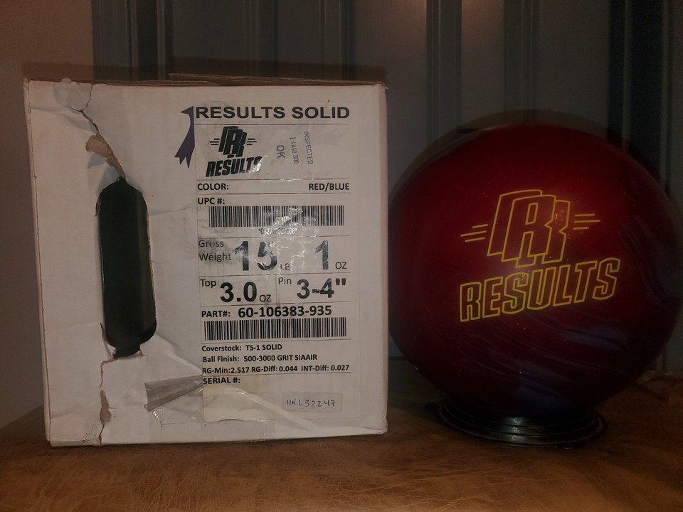 NIB 15lbs Radical Results Solid Bowling Ball | eBay
