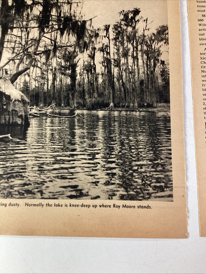 Okefenokee Swamp Fire Print Article 1955 Atlanta AJC Billy’s Lake Roy ...