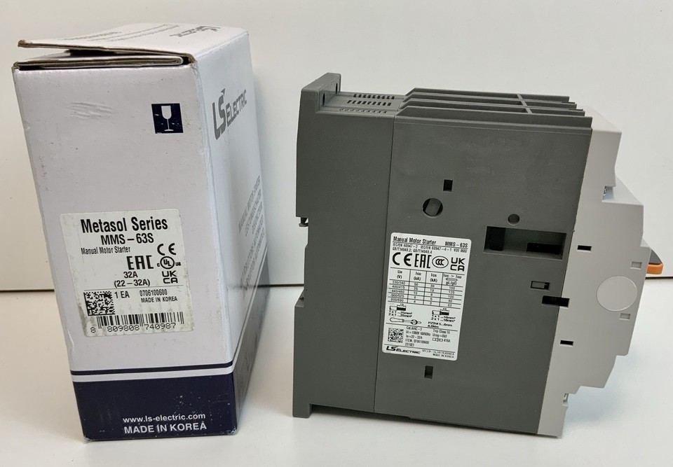 LS Electric Manual Motor Starter Metasol Series MMS-63S (22-32A) NEW | eBay