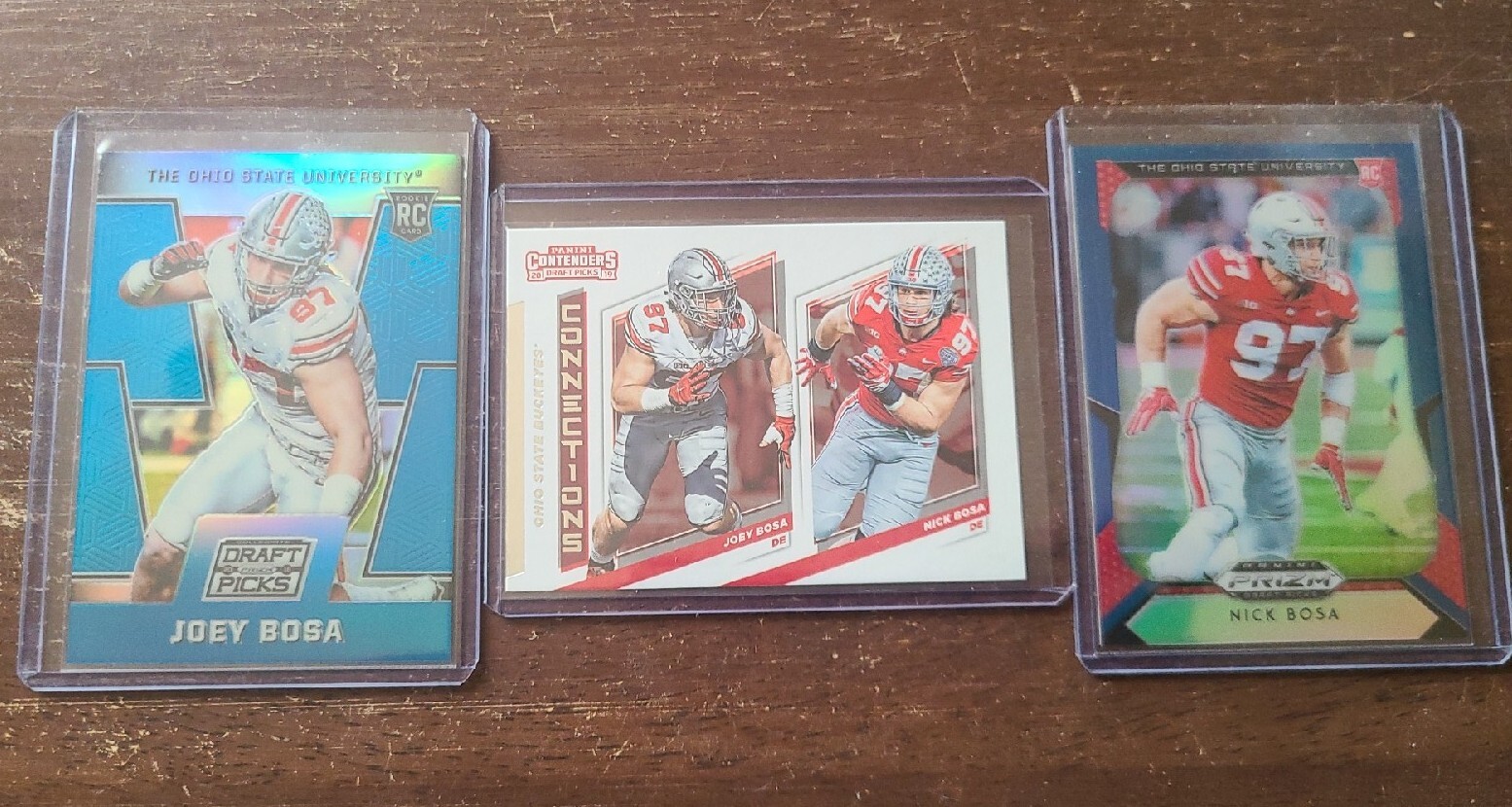 Nick Bosa Joey Bosa Lot RC Rookie Cards Prizm 2019 2016 Lot of 3 Cards ...
