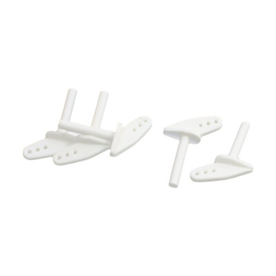 5Pcs RC Plane Parts White Nylon Micro Control Horns 20 x 7 x 10mm | eBay