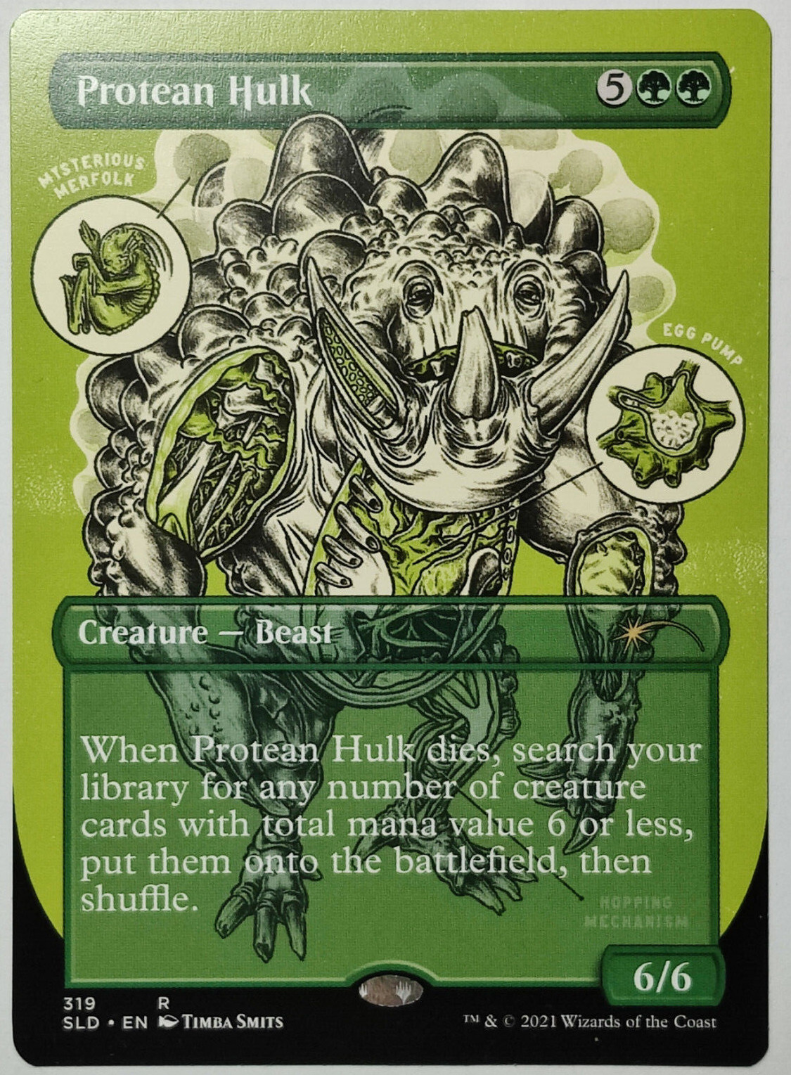 MTG Secret Lair Protean Hulk -SLDMonster Anatomy 101 [UPick Etched/Reg ...