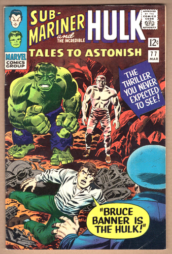 TALES TO ASTONISH #77 VF Namor (1st use Imperious Rex) Hulk 1966 Marvel ...