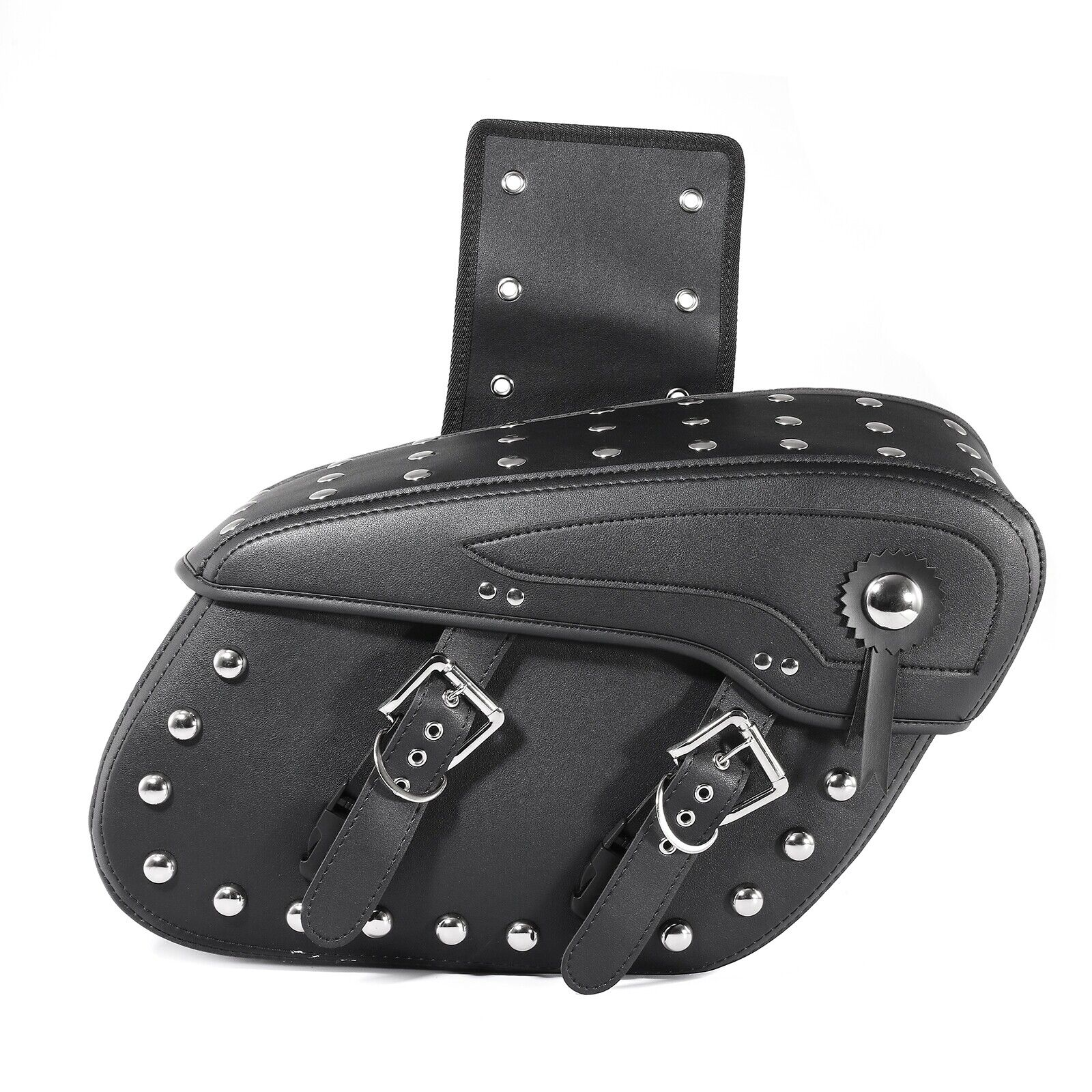 PU Leather Motorcycle Side Bags Waterproof Saddlebags For Harley ...