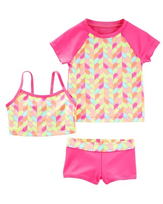 OSHKOSH B'GOSH Girls' 12 Heart Rashguard 3-Pc. Swim Set NWT | eBay