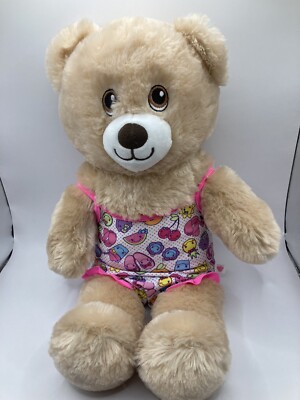 2020 BAB Beige Teddy Bear Swimsuit Summer Embroidered Eyes Plush ...