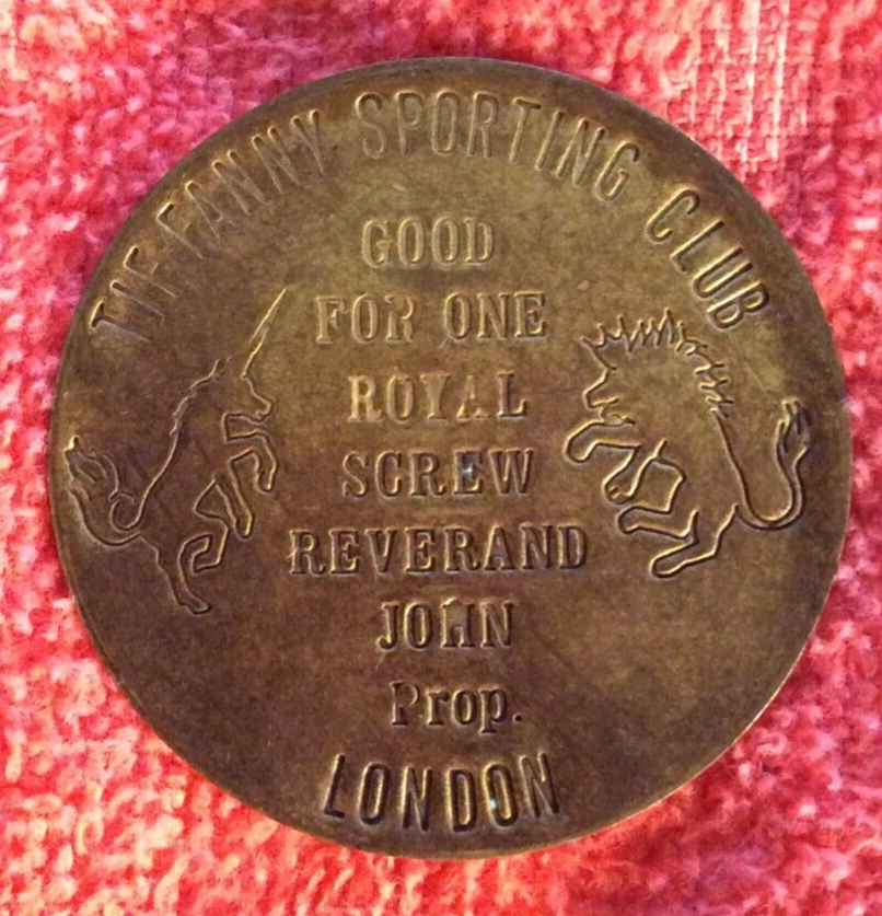 TIF FANNY SPORTING CLUB REVERAND JOHN PROP GOOD FOR 1 SCREW LONDON ...