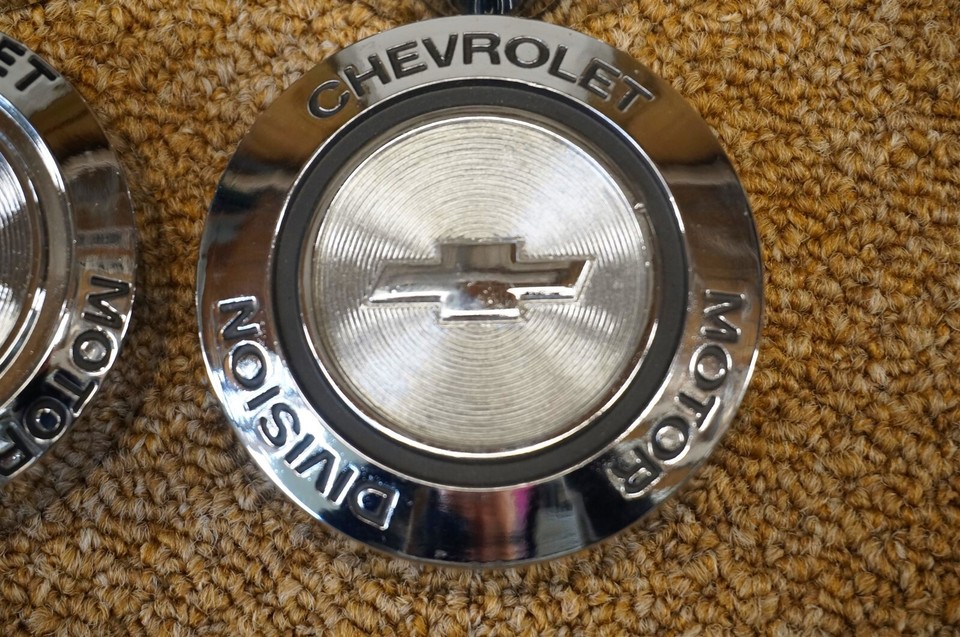 NOS 67 68 69 Corvette Camaro Rally Wheel Center Caps Ornaments Non Disc ...