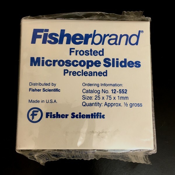 Fisherbrand Frosted Microscope Slides, precleaned, bx/72 | eBay
