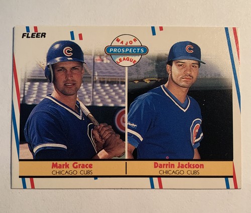 1988 Fleer Mark Grace Rookie Baseball Card #641 RC Chicago Cubs | eBay