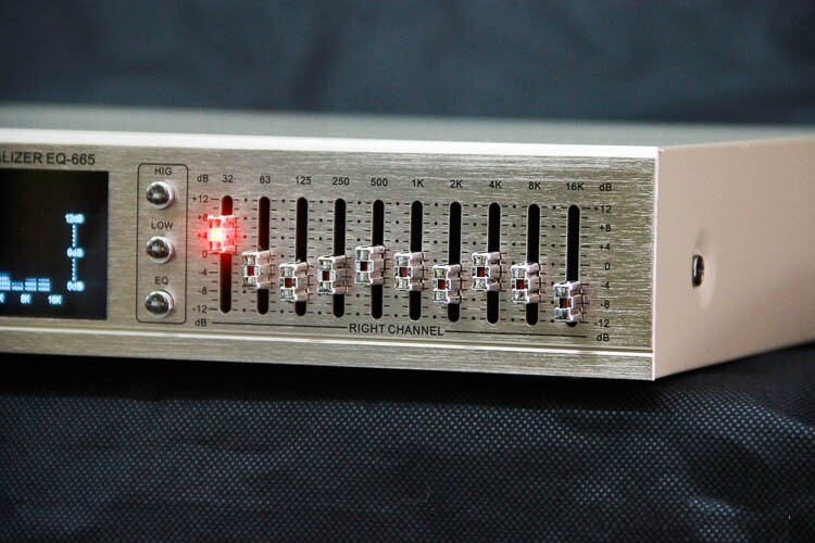 Dual 10-Band Digital Equalizer EQ Tuner Preamp Spectrum Display for ...