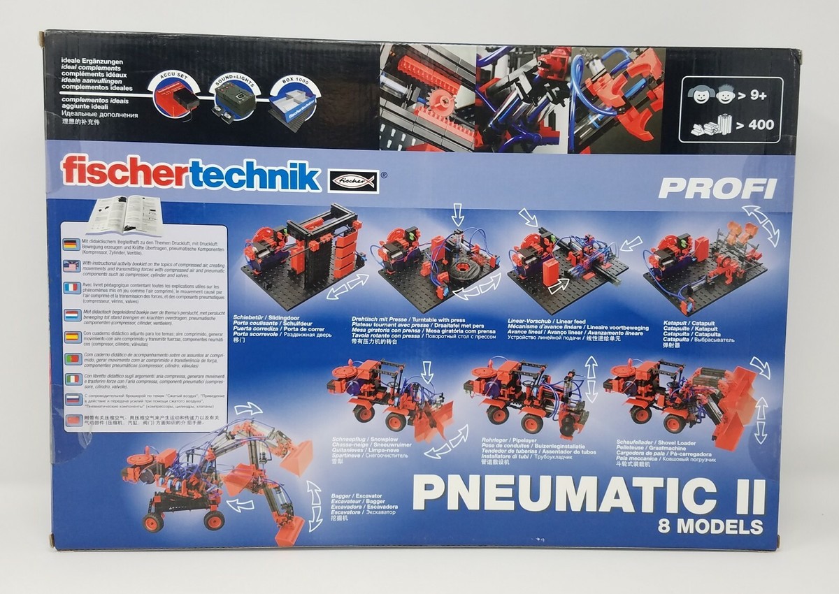 Fischertechnik Logo FISCHERTECHNIK Pneumatic Power Konstruktions