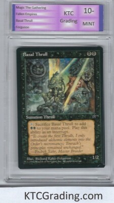 Magic The Gathering Fallen Empires Basal Thrull Graded 10- Mint ...