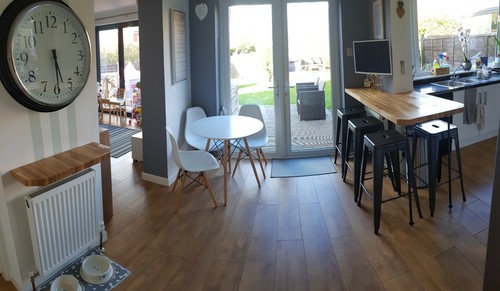 Hartley's Gunmetal Industrial Breakfast Bar High Stools - Set of 4 for ...