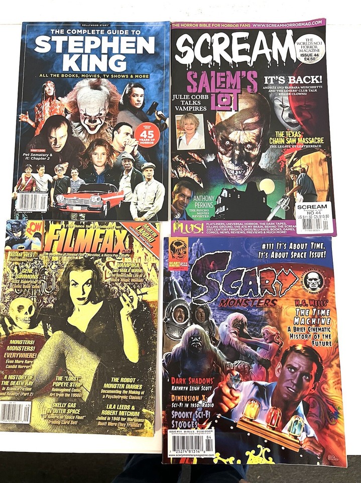 Lot Of 15 Horror Magazines & SEALED DVD's Dracula, Day of the Dead ...