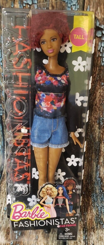 2015 Barbie Fashionistas Doll # 33 Fab Fringe Tall AA with Red Hair ...