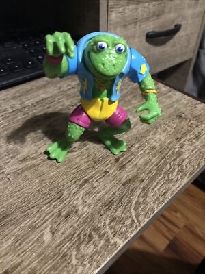 Vintage 1989 Teenage Mutant Ninja Turtles Genghis Frog Action Figure ...