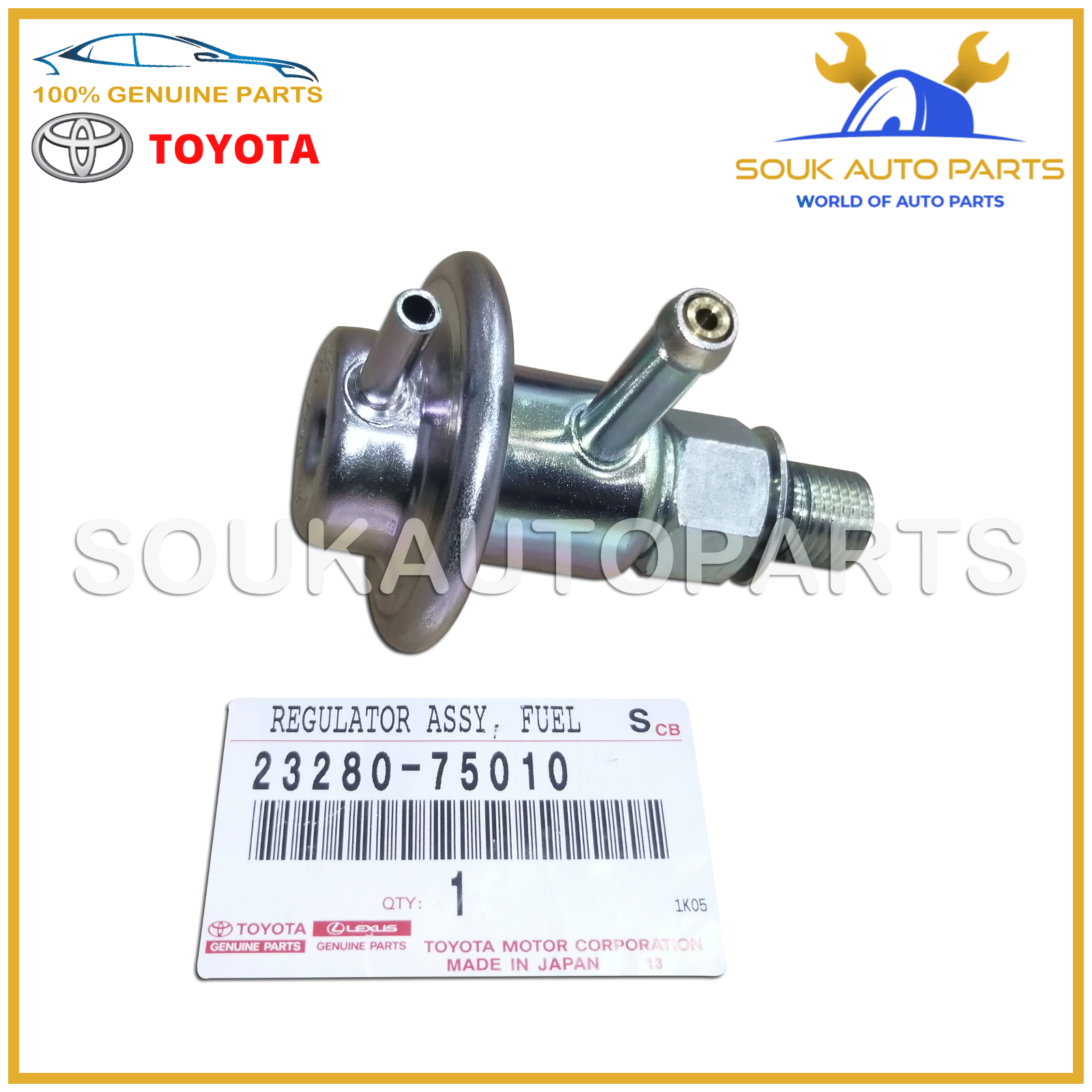 23280-75010 Genuine Toyota FUEL PRESSURE REGULATOR ASSY 2328075010 OEM ...