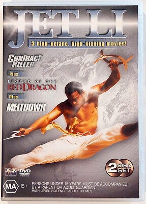 Jet Li 3 Movie DVD, Region 4 - Contract Killer / Legend of the Dragon ...