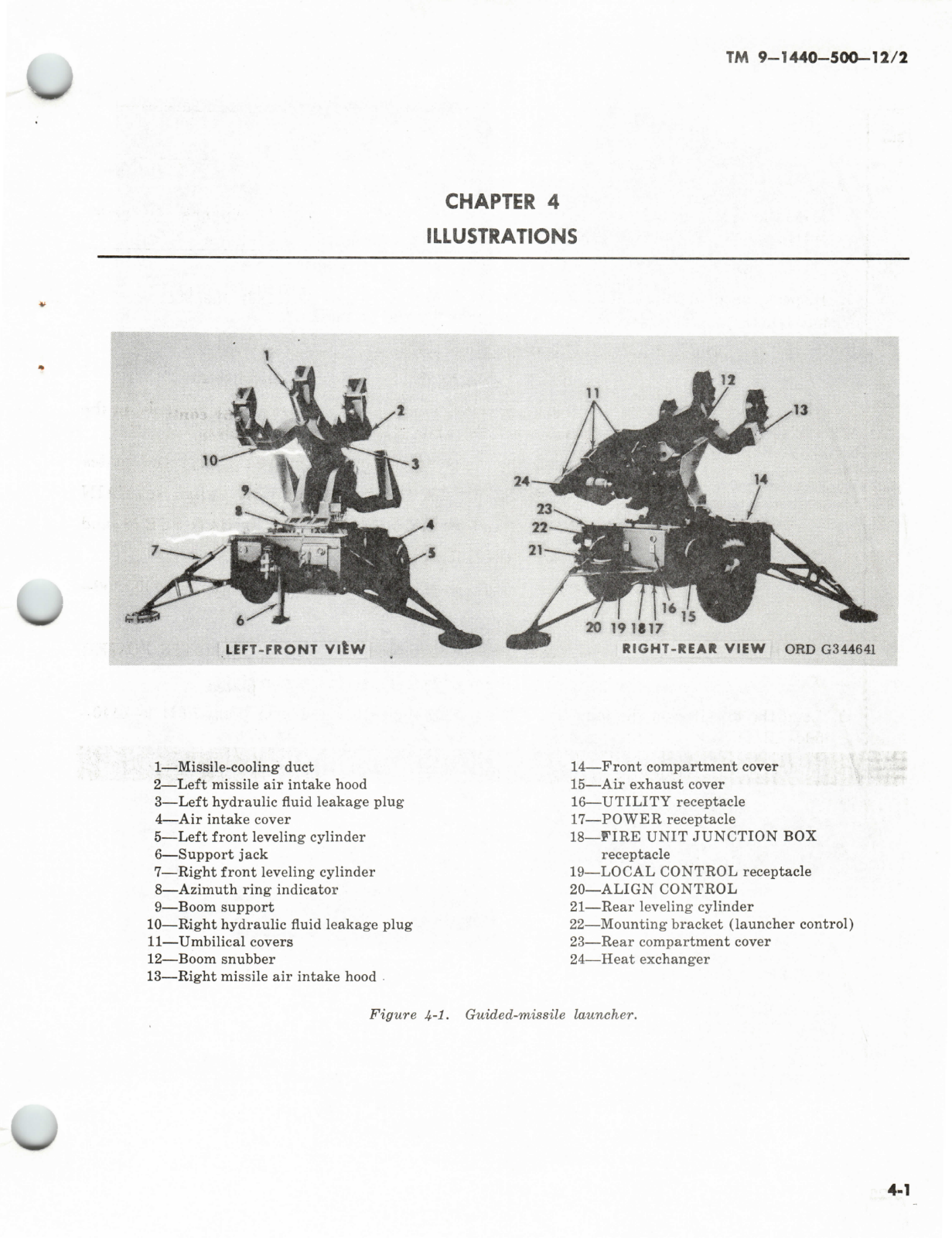 68 Page TM 9-1440-500-12/2 ZERO LENGTH LAUNCHER ADA HAWK MISSILE Pub on ...