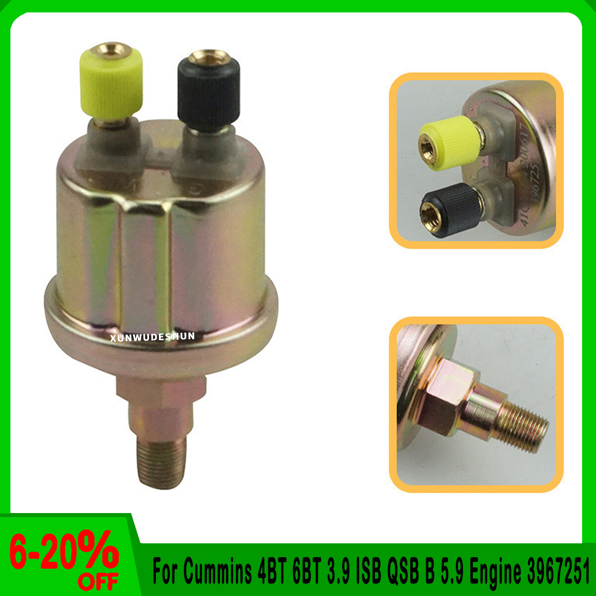 Cummins Isb Oil Pressure Sensor Location PAI 050665 CUMMINS 4076930