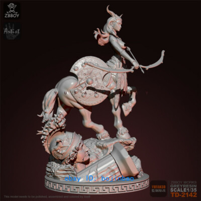 1/35 Female Centaur Archer Warrior Unpainted Model Kits Unassembled ...