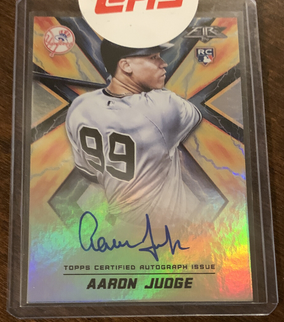 2017 Aaron Judge Topps Fire Rookie RC AUTO #d/250 Original Uncirculated ...