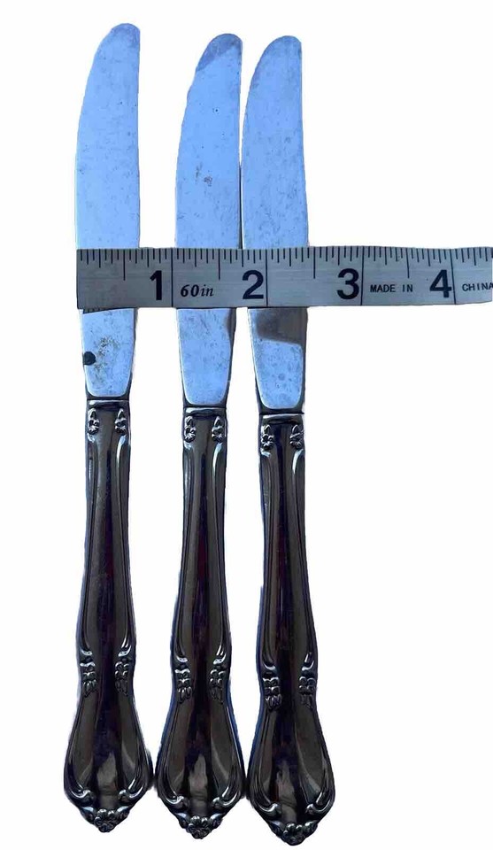 Oneida Chateau Table Butter Knife Oneidacraft Stainless Flatware 3 Pcs ...