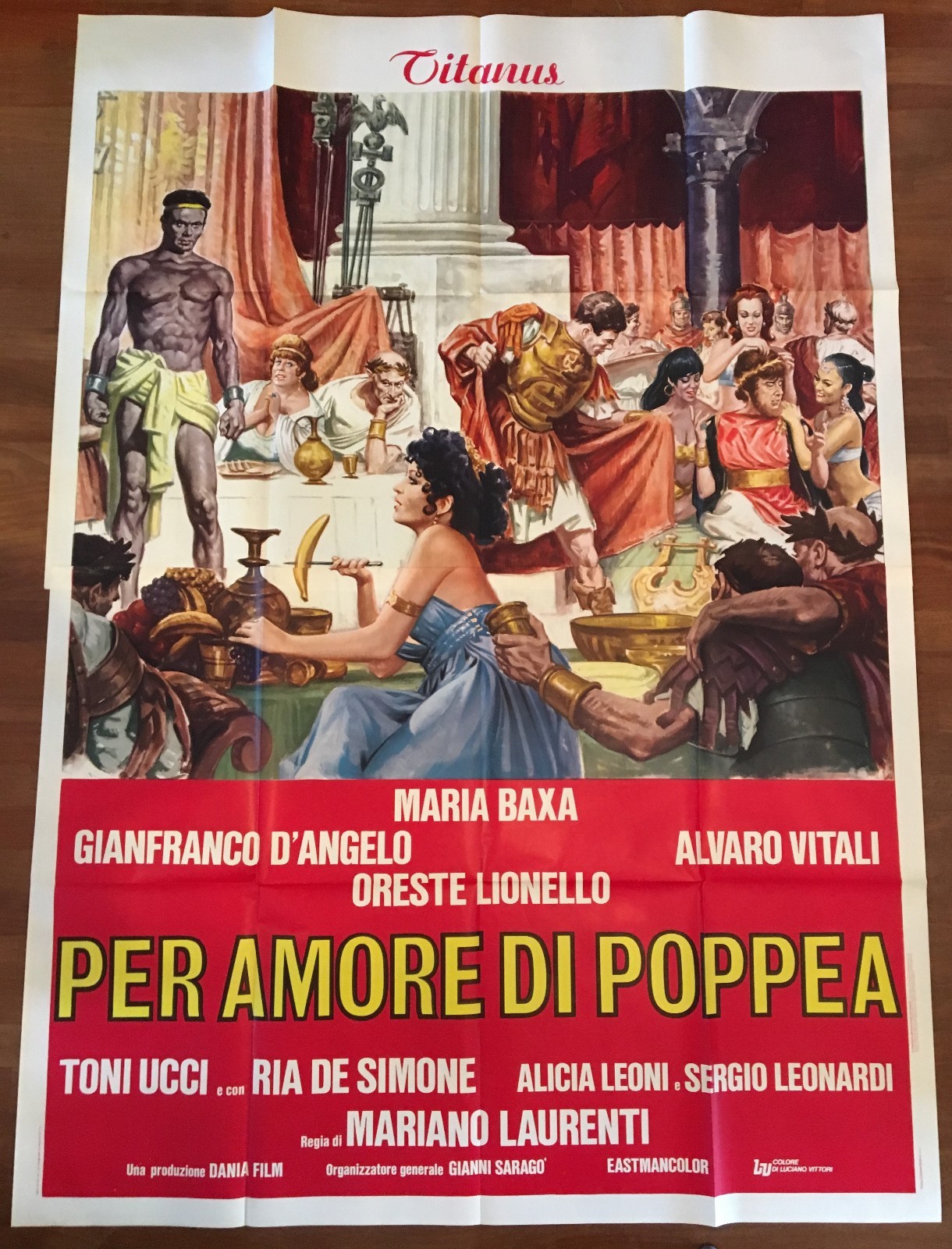Manifesto,4F N,per amore di POPPEA,1977 LAURENTI,Maria Baxa,VITALI,SEXY ...