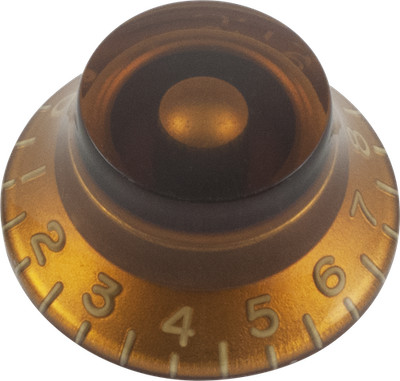CE Top Hat Control Knob, Gibson Style, Embossed Numbers, Amber, Single ...