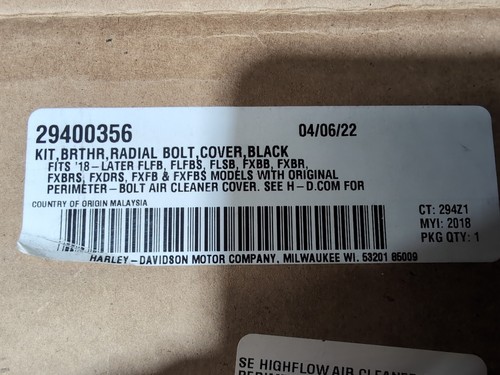 harley davidson Screaming Eagle Performance Air Cleaner Kit 29400356 | eBay